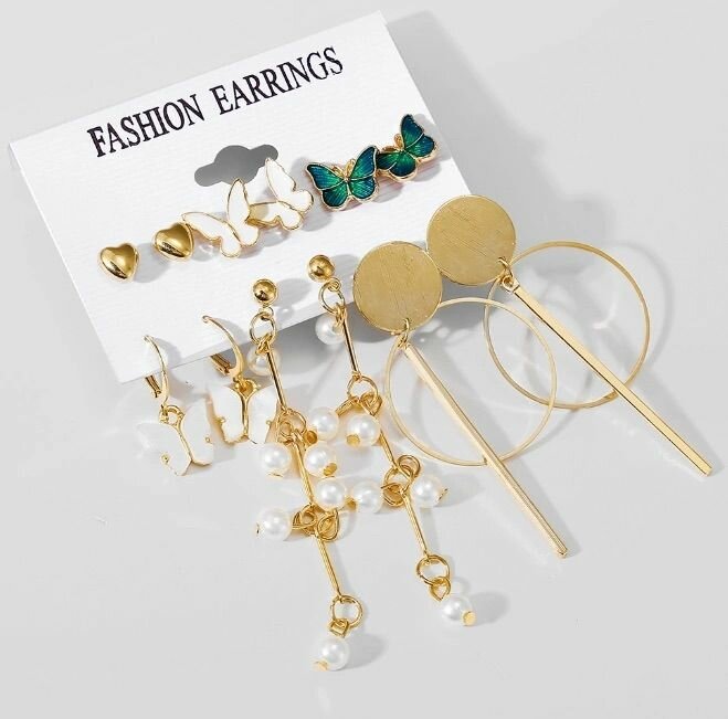 Серьги с подвесками, искусственный камень