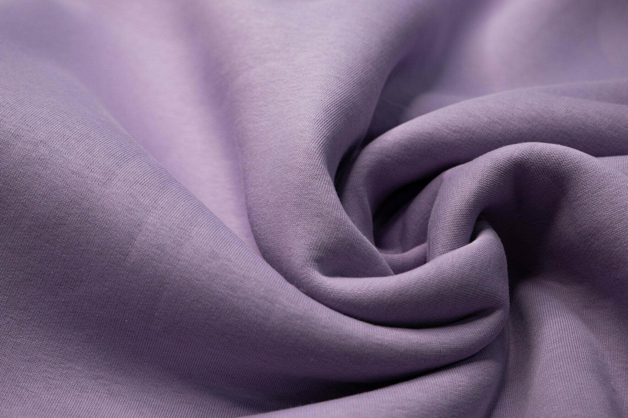 Ткань Футер 3 нитка начес лиловый. Ткань для шитья