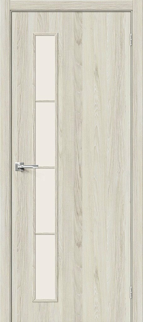 Дверь Тренд-4 / Цвет Luce / Стекло Magic Fog / Двери Браво