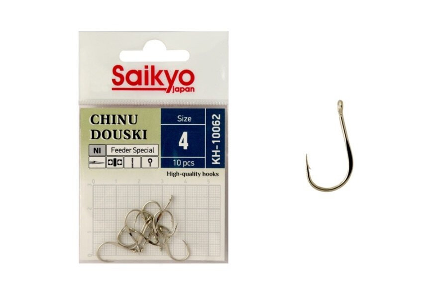 Крючки Saikyo KH-10062 NI CHINU DOUSKI №4 ( 1 упк. по 10 шт.)
