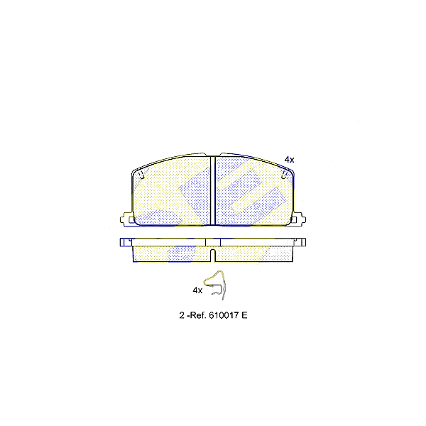 ICER 180462 (0446510040 / 0446512010 / 0446512020) тормозные колодки