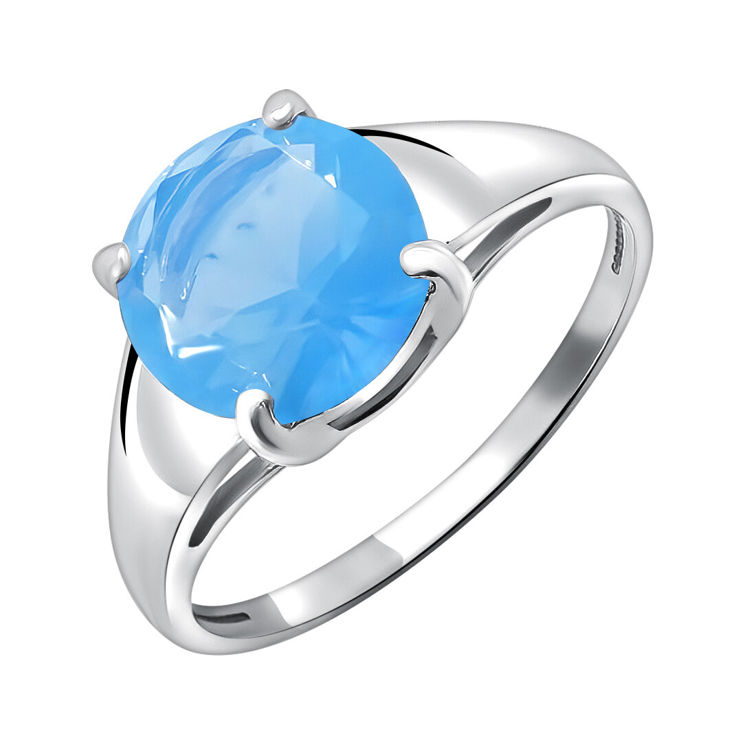 Кольцо, серебро, 925 проба, кристалл