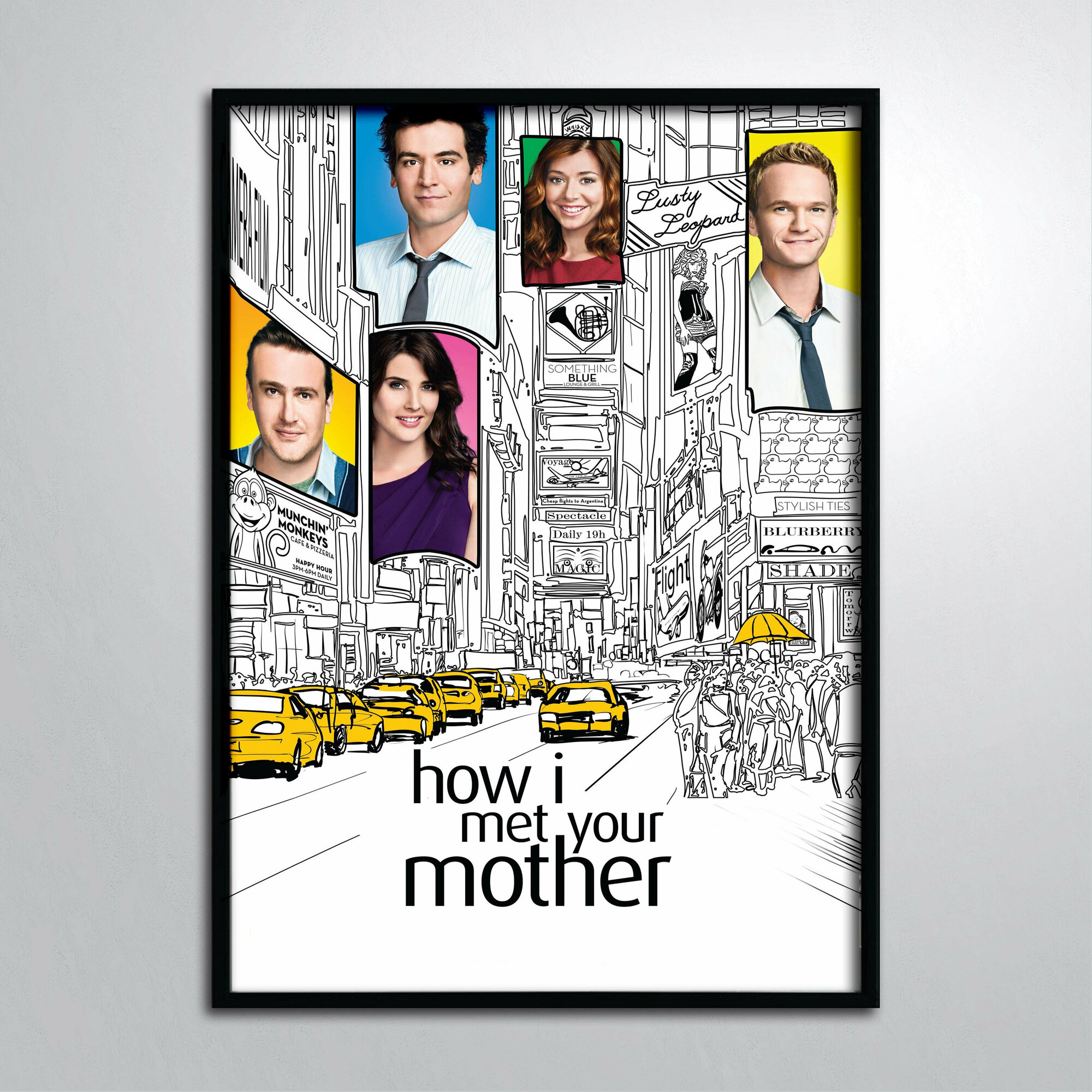 Постер в раме/Как я встретил вашу маму Раскраска How I Met Your Mother