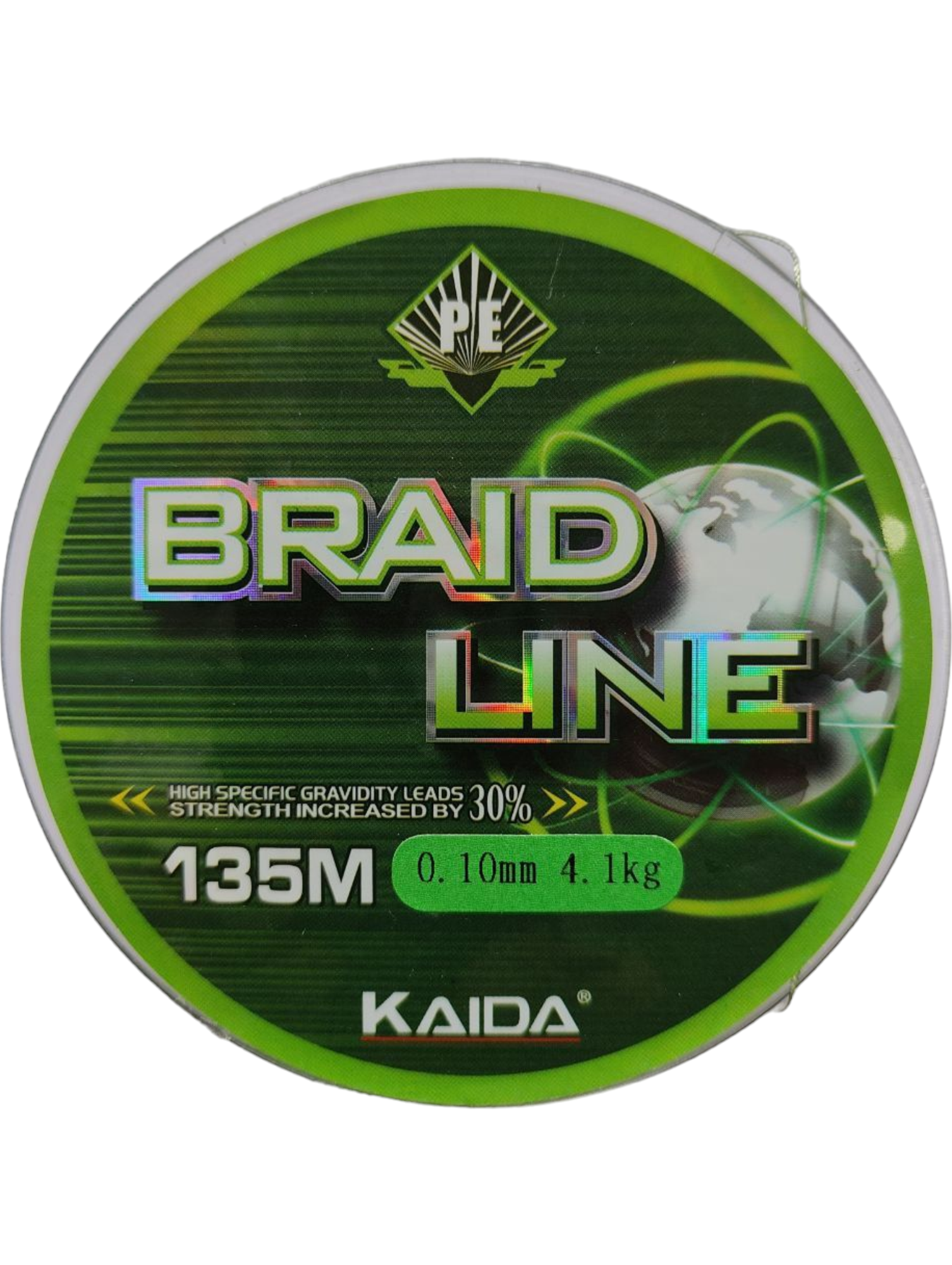 Плетеный шнур BRAID LINE Каида green 135m 0,10 мм 4.1кг