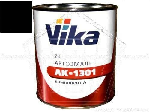 Автоэмаль вика 2к акриловая ак-1301 (черная) 0,8 кг (601)