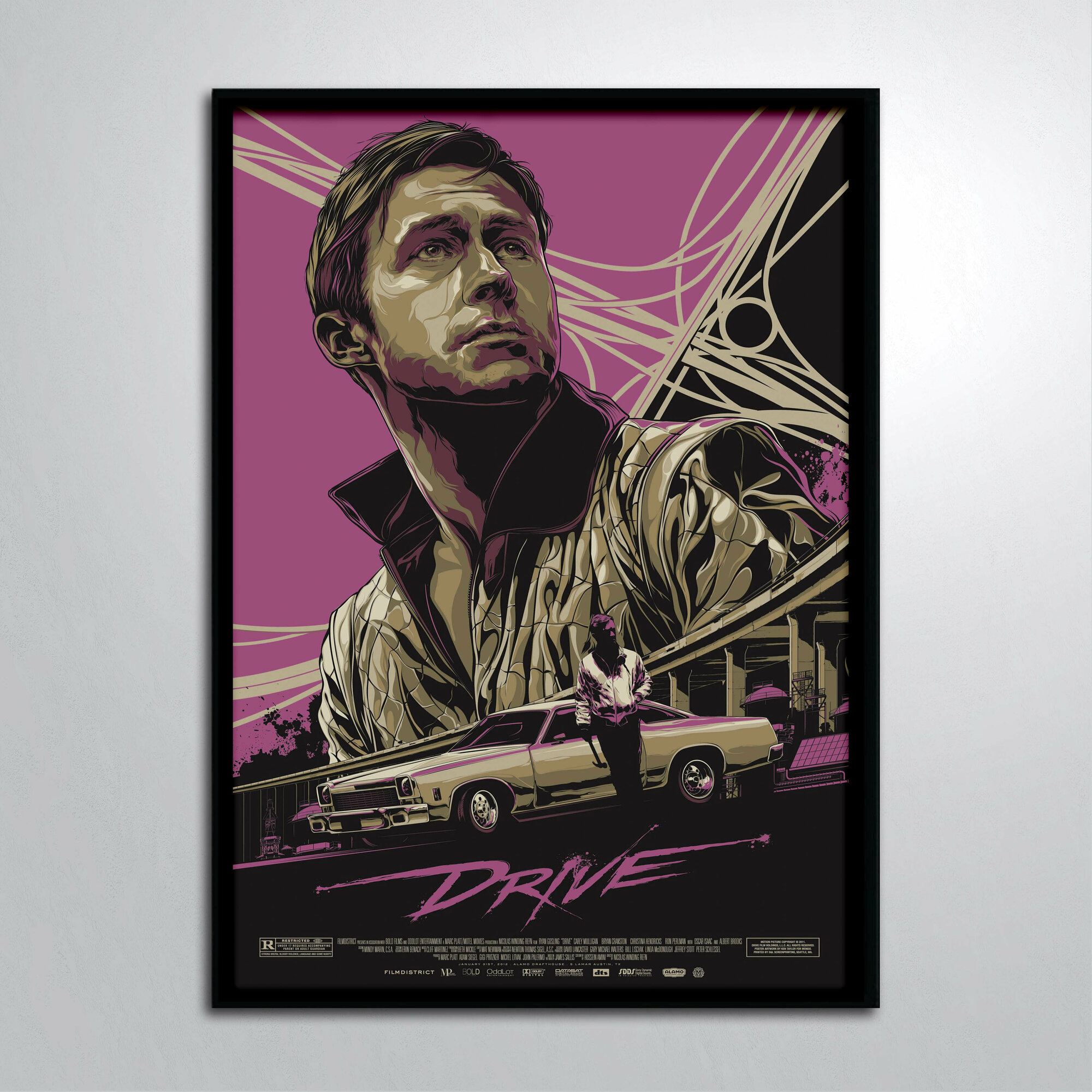 Постер без рамы/Драйв Райан Гослинг Мрак Drive