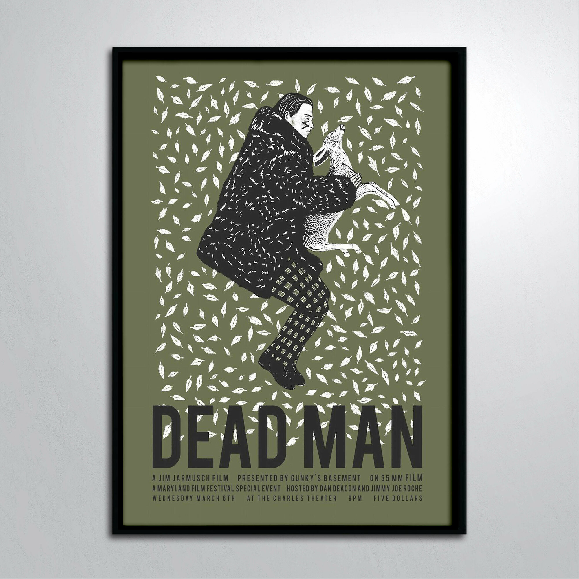 Постер без рамы/Джим Джармуш Мертвец Джонни Депп Минимализм Dead Man (А2/420х594)