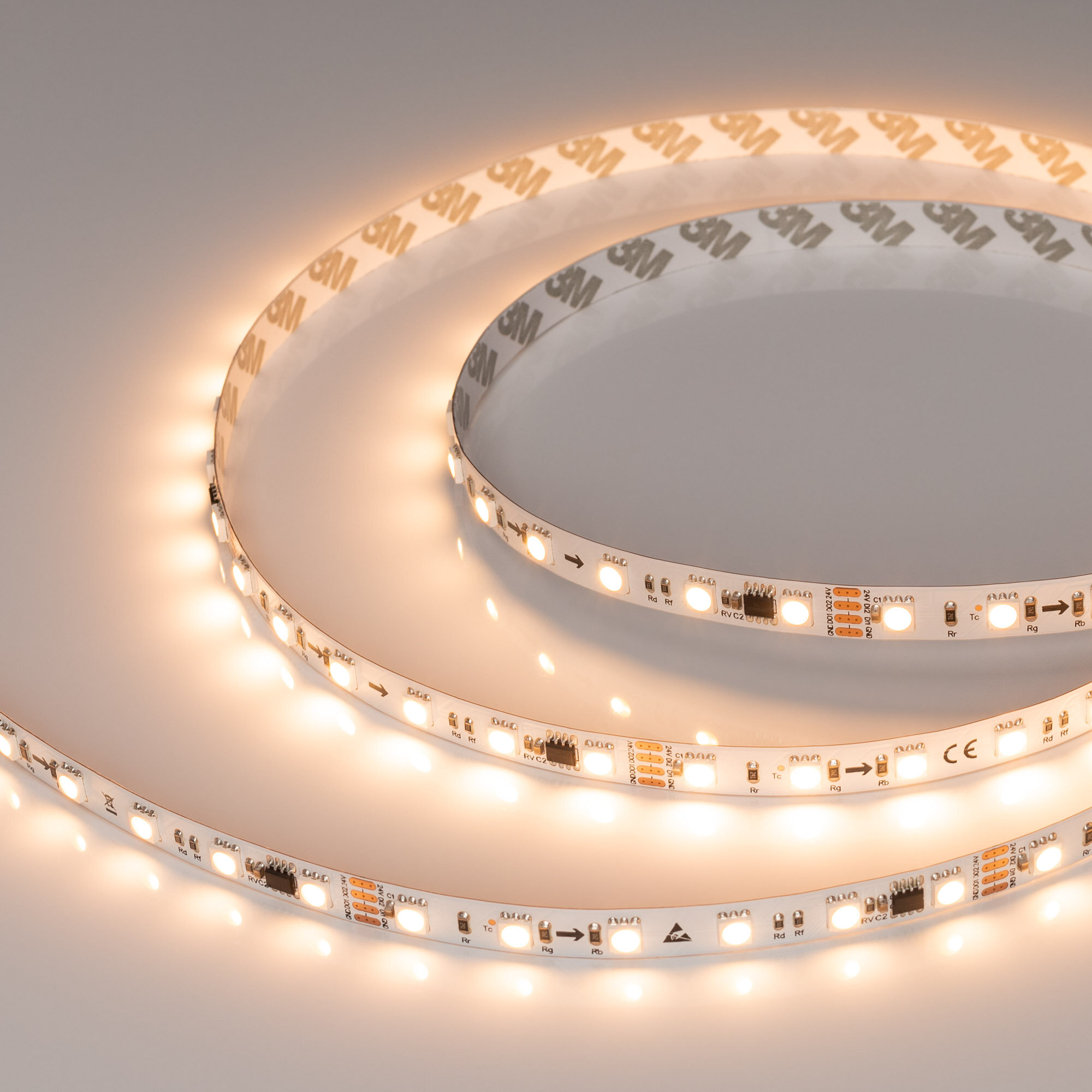 Лента светодиодная Arlight Лента SPI-B60-10mm 24V Warm2700-PX6-RAM (15 W/m, IP20, 5060, 5m) (Arlight, бегущий огонь), 5м