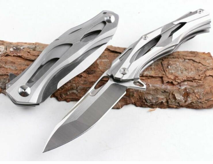 Складной нож D2 Silver