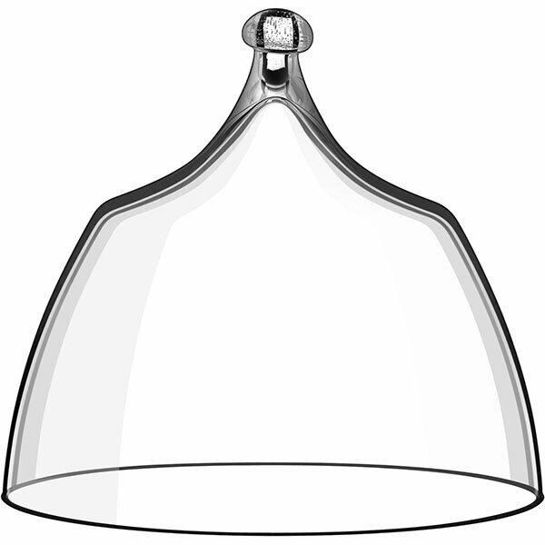 Крышка для десертов и прочих закусок стекло D=11, H=10.4см