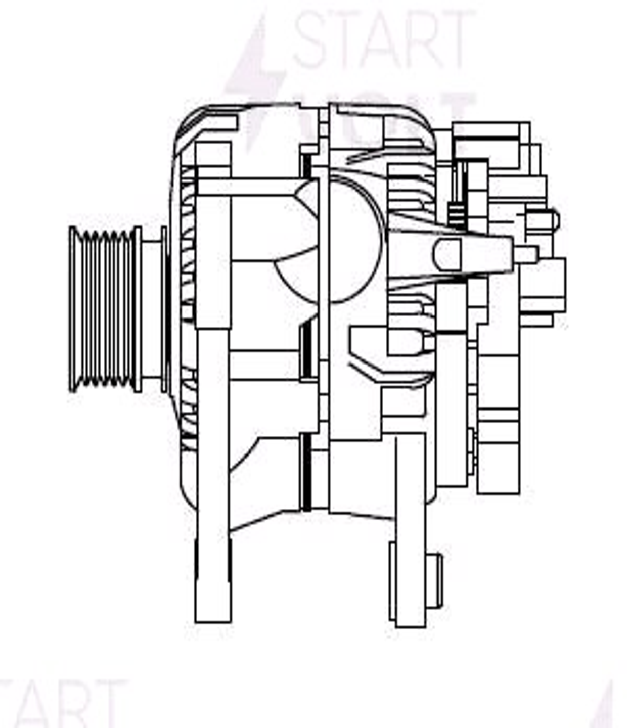 Генератор 70 А для Volkswagen POLO / SKODA FABIA / STARTVOLT LG 1824