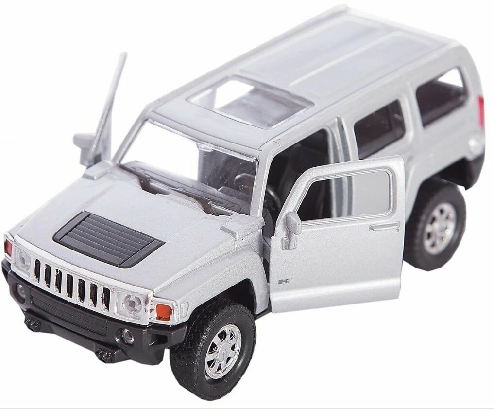 Игрушка Модель Машины 1:34-39 Хаммер Hummer H3 белый 11 см металл
