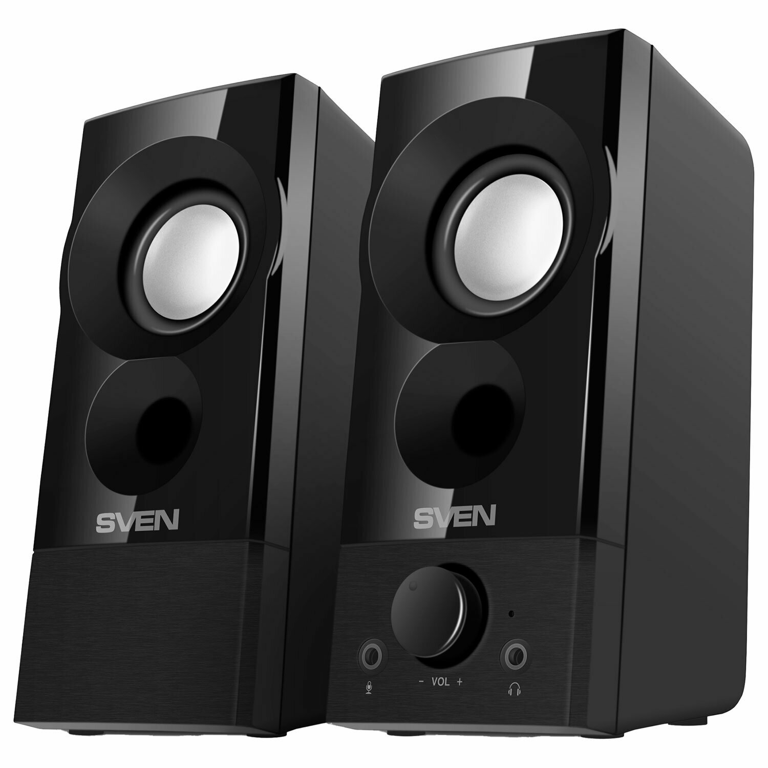 Компьютерные колонки Sven 357, 2.0, 6 Вт, питание USB, черные