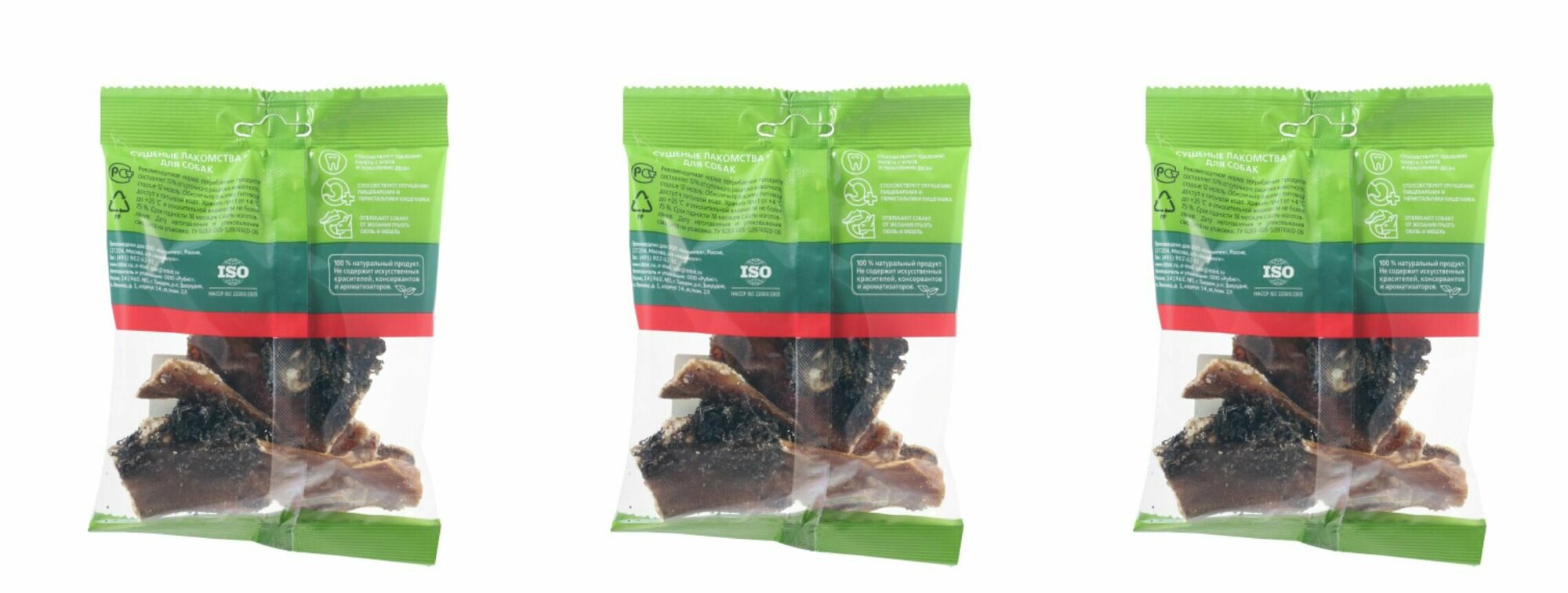 Titbit Лакомство для собак Рубец говяжий, 3 уп