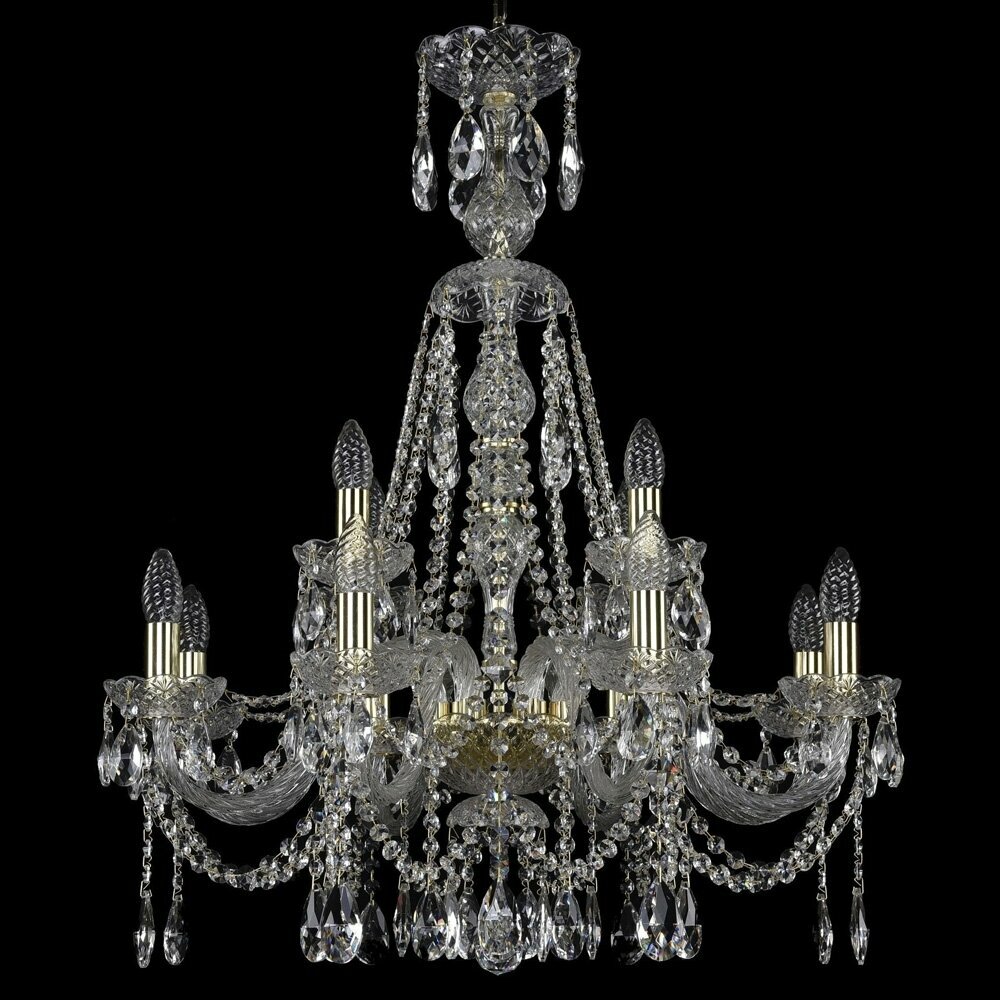 11.12.8+4.240. XL-82. Gd. Sp Люстра хрустальная Bohemia Art Classic