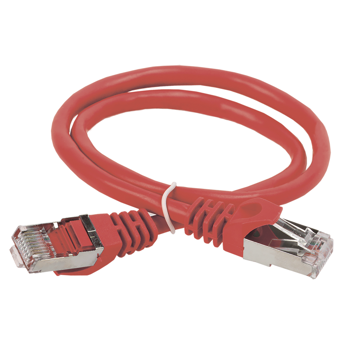 ITK Коммутационный шнур кат. 5Е FTP LSZH 1м красный, IEK PC04-C5EFL-1M (1 шт.)