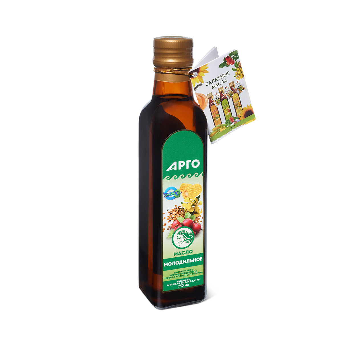 Масло Дэльфа "Молодильное", рыжиковое/горчичное/кукурузное, нерафинированное, 250мл