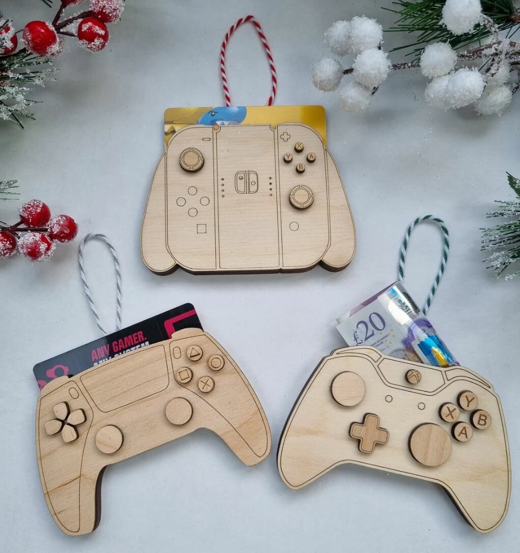 Ёлочная игрушка - купюрница для денег, конверт - подарок для подарочной карты