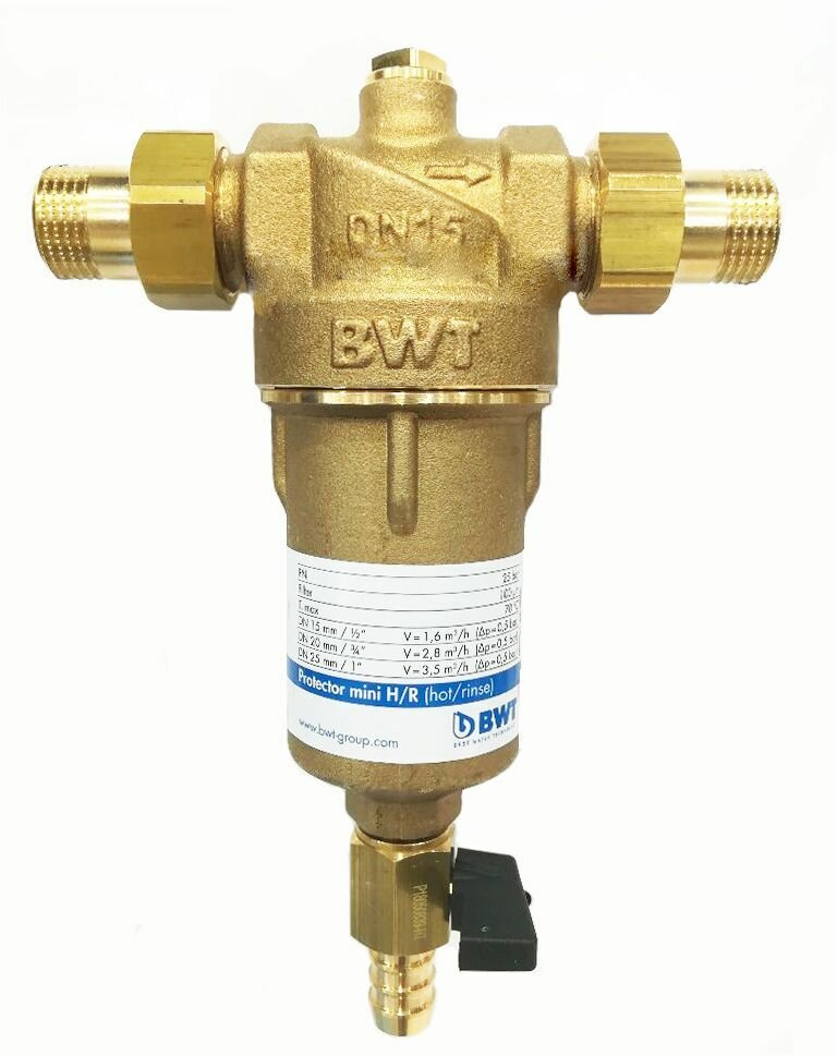 Фильтр сетчатый резьб. 1/2", PN25, BWT Protector mini H/R, латунь