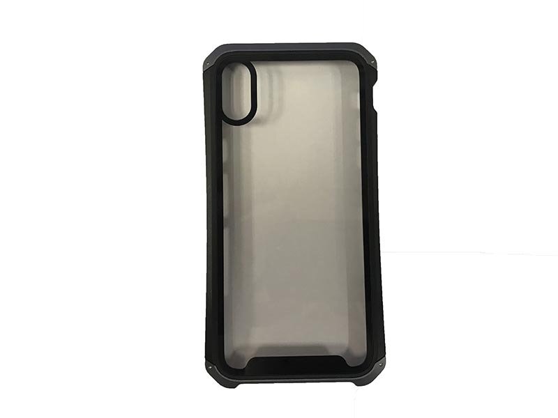 Противоударный чехол для iPhone X, Case Solace Glass, черный с серым