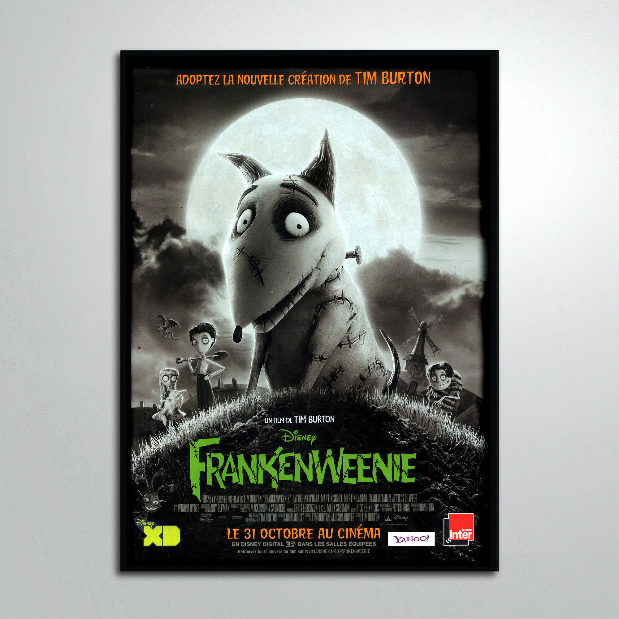 Постер в раме/Франкенвини Тим Бёртон Frankenweenie