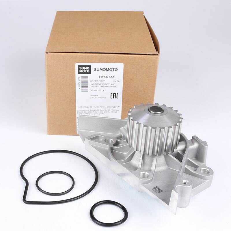 Водяной насос ( помпа ) Sumomoto SM-1201. K1 Peugeot 206/307/406/407/807 OEM 1201. K1