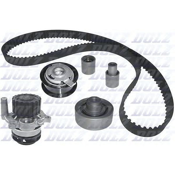 DOLZ KD013 комплект грм с водяным насосом a187 vag 1.9 tdi 96-