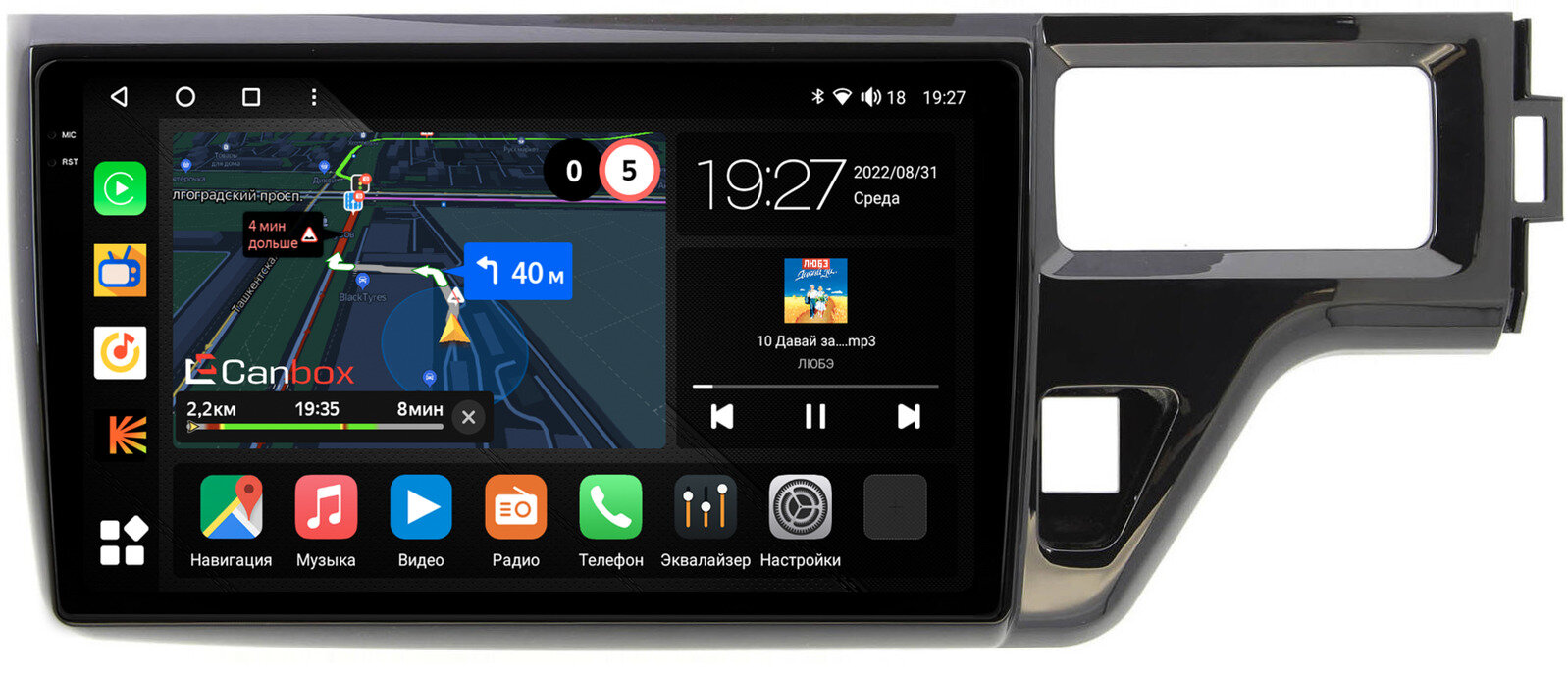 Штатная магнитола Canbox M-Line 2K 4176-1099 для Honda Stepwgn 5 2015-2022 на Android 10 (4G-SIM, 2/32, DSP, QLed)