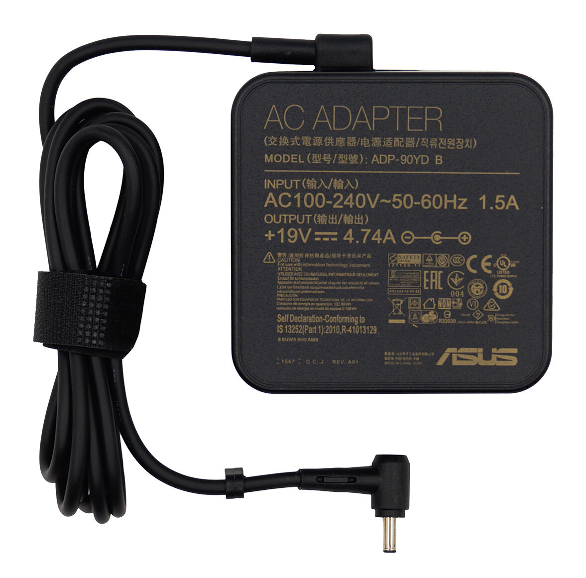 Блок питания для ноутбука Asus 4.0x1.35мм, 90W (19V, 4.74A) без сетевого кабеля, ORG (square shape)