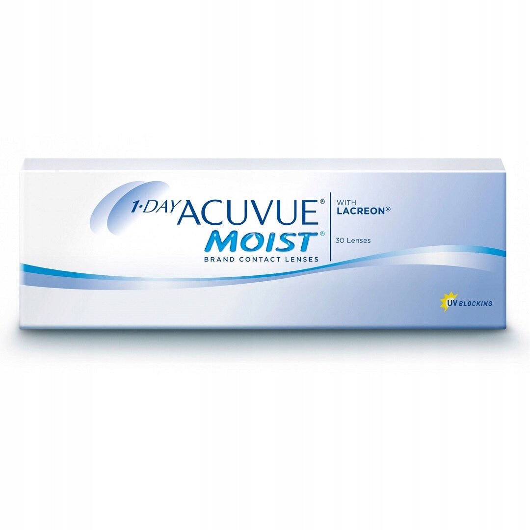 Однодневные Контактные линзы ACUVUE 1-DAY MOIST, 30 шт., R 8,5, D -1,5