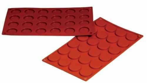 Форма силиконовая "Флорентинс" 24 ячеек d-3,5см h-0,5см 30х17,5см