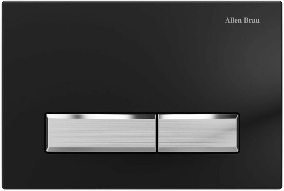 Кнопка смыва Allen Brau Fantasy 9.20004.31 для инсталляции, черный матовый/нержавеющая сталь