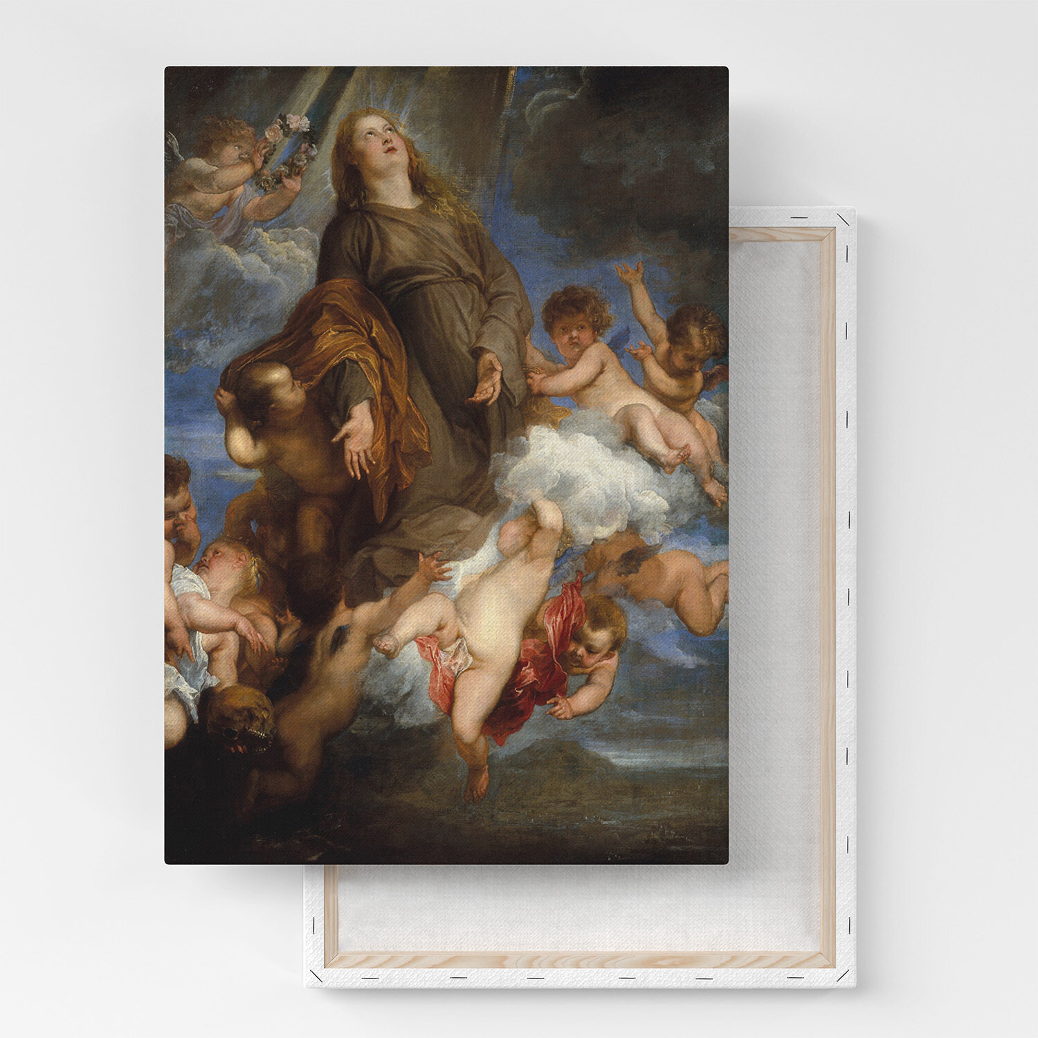 Картина на холсте, репродукция / Антонис ван Дейк - Saint Rosalie Interceding / Размер 30 x 40 см