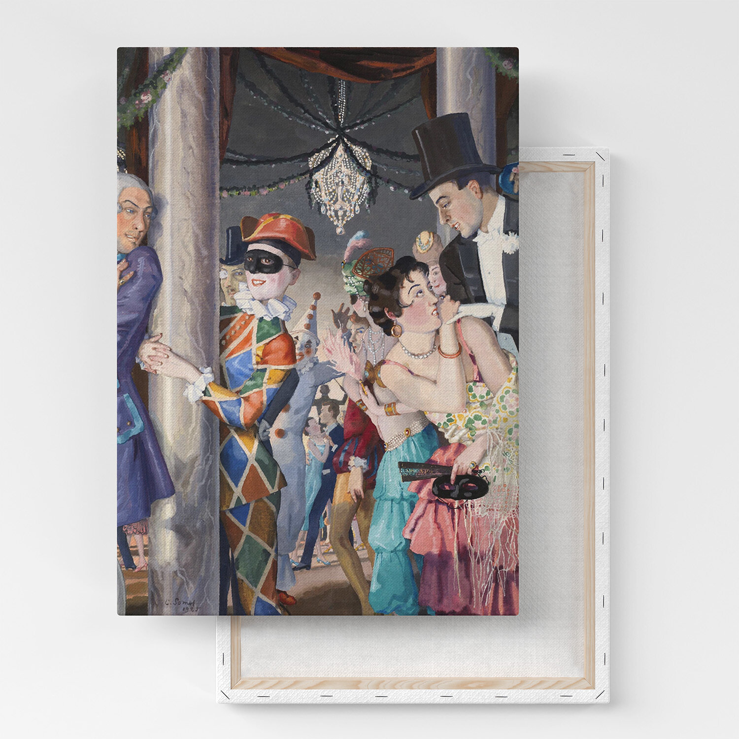 Картина на холсте, репродукция / Константин Сомов - Маскарад / Размер 30 x 40 см