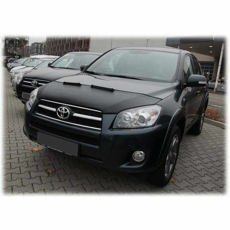 Дефлектор капота Кожаный для TOYOTA RAV4 2006-2010 (Тойота Рав4)