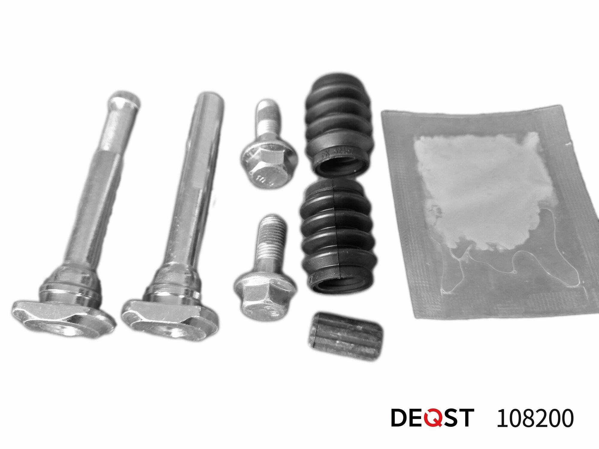 Комплект направляющих тормозного суппорта заднего (направляющая O 10mm, суппорт Bosch). Применяемост, Deqst 108200