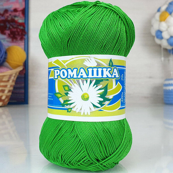 Пряжа ПНК им. Кирова ромашка 3910 весна (4 мотка)