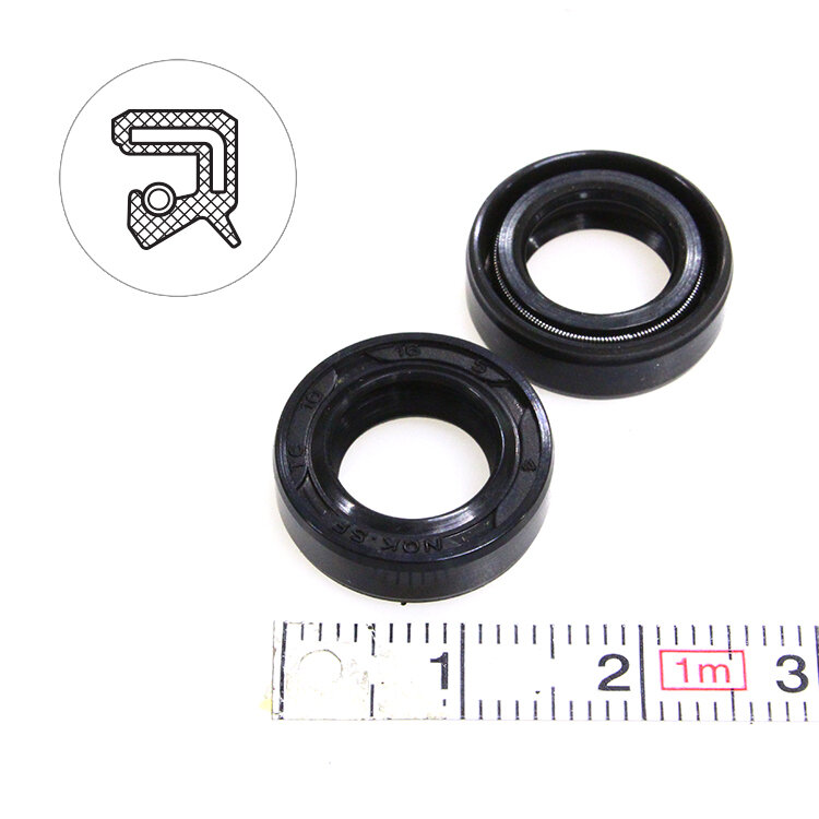 Манжета армированная (Сальник) 10х16х5 (тип 2 / TC) 70NBR