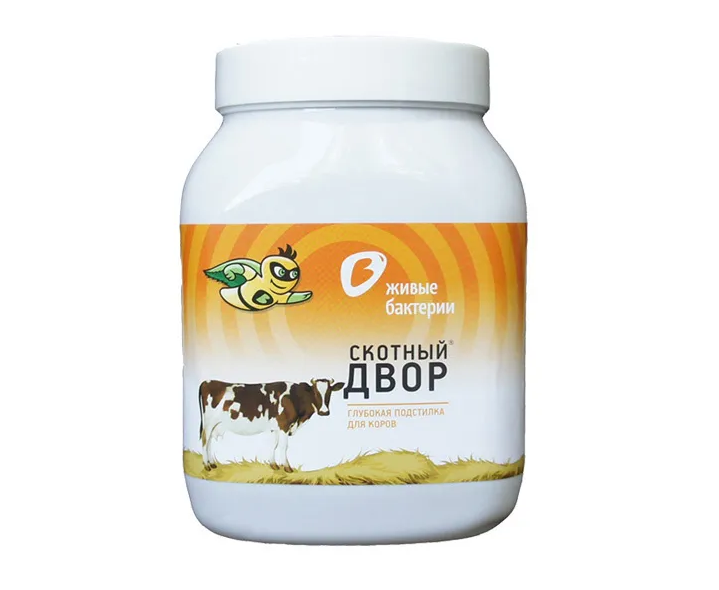 Скотный двор - глубокая подстилка для коров, живые бактерии, 500 г