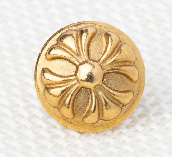 Декоративные клепки латунь, винтаж 13х4мм № 5, 5 шт