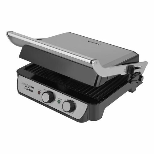 Электрогриль CENTEK CT-1466, серебристый и черный