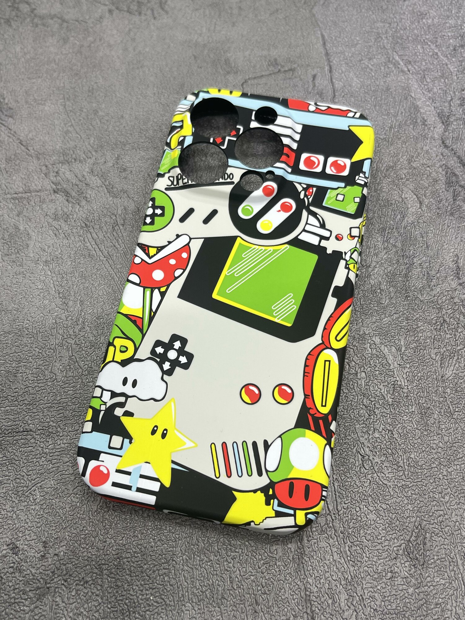 Чехол на iphone 15 pro , защитный кейс Luxo на айфон 15 про кавс , soft-touch , с флуоресцентным рисунком Kaws