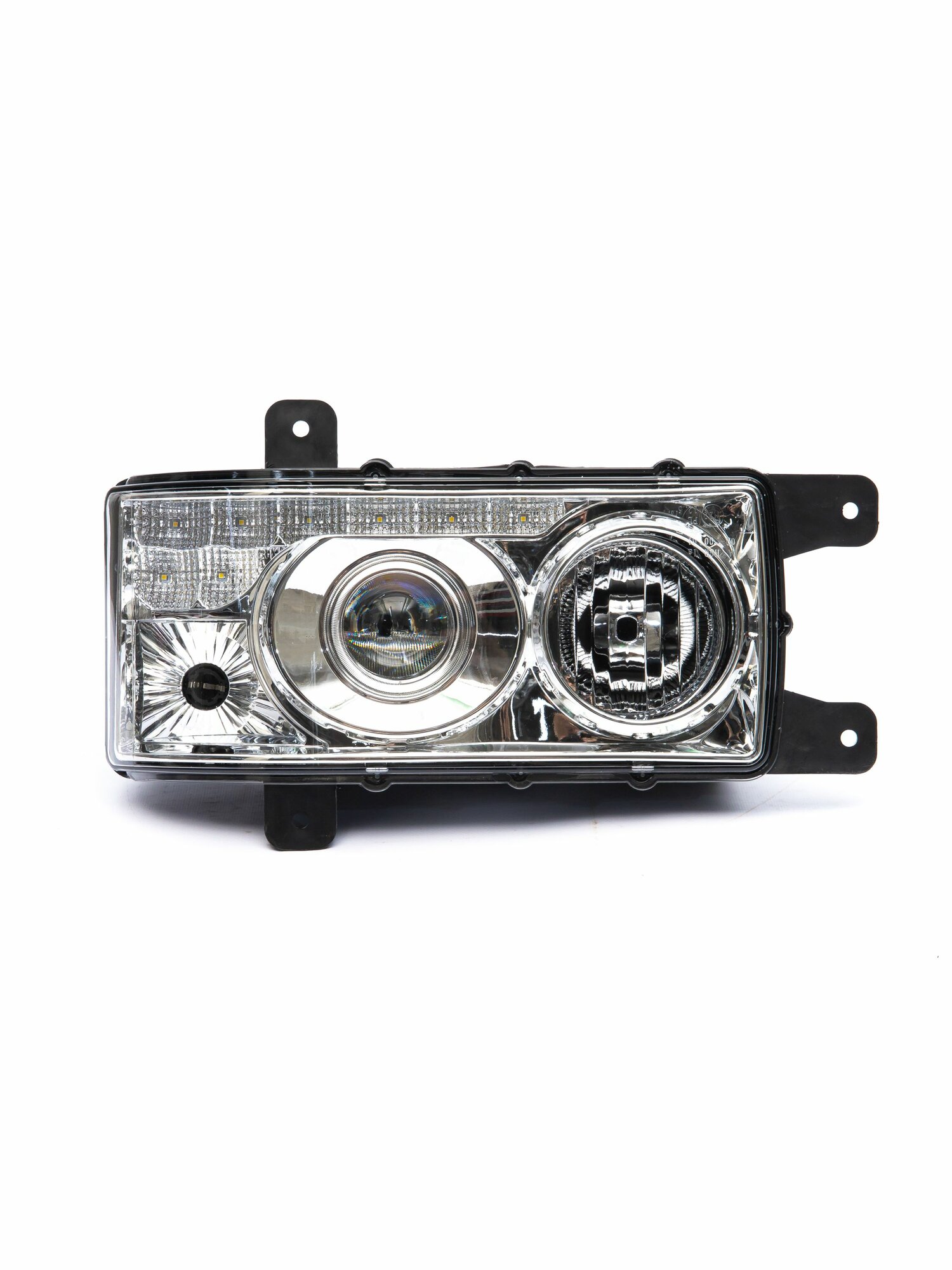 Блок-фара с ДХО на грузовой автомобиль КАМАЗ 8 LED Левая передняя