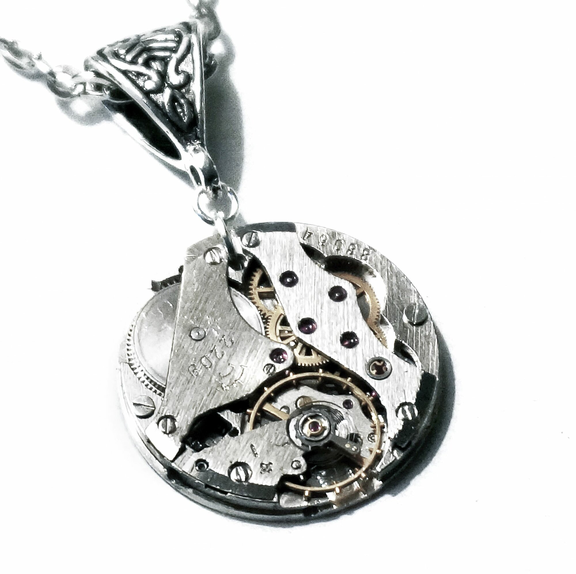 Колье, рубин синтетический