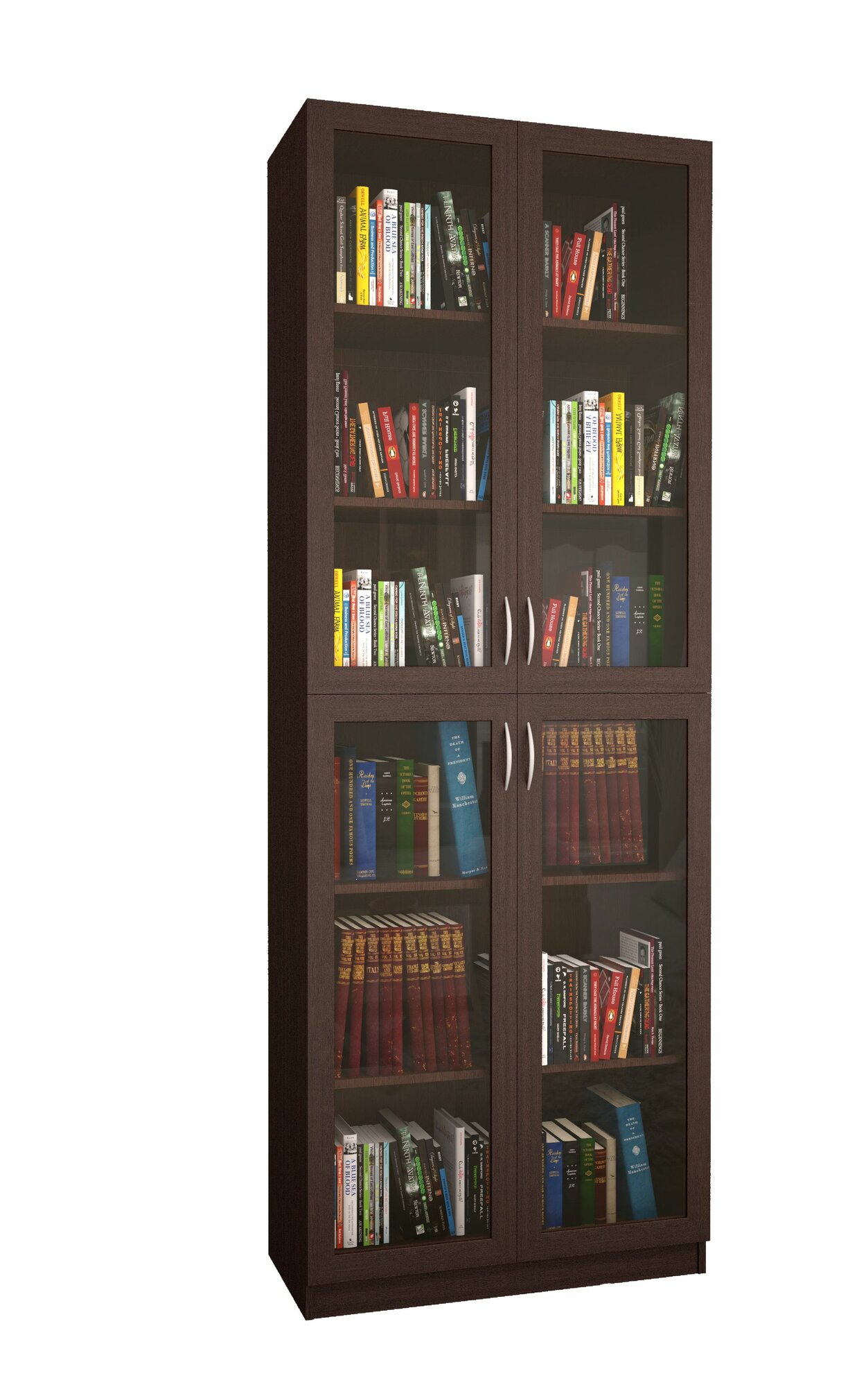 Книжный шкаф "Библиограф 2.2" 80х200х40, венге цаво