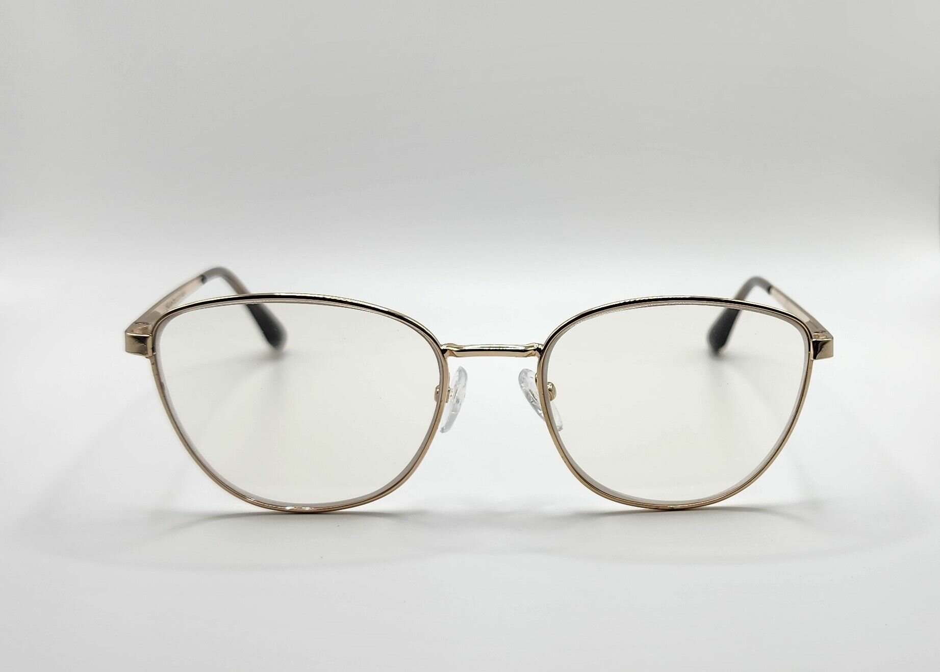 Готовые очки для зрения с фотохромными линзами "хамелеон" стекло женские PЦ 62-64 мм, +2.5