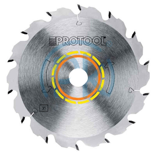 Диск для циркулярной пилы Protool 190x2.6x30 16TR (Гладиатор) HW