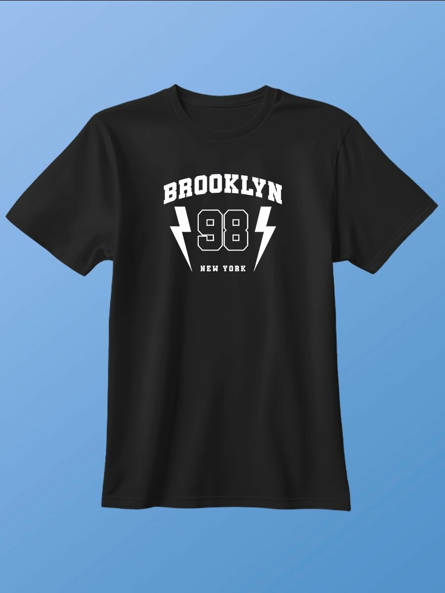 Футболка с надписью бруклин