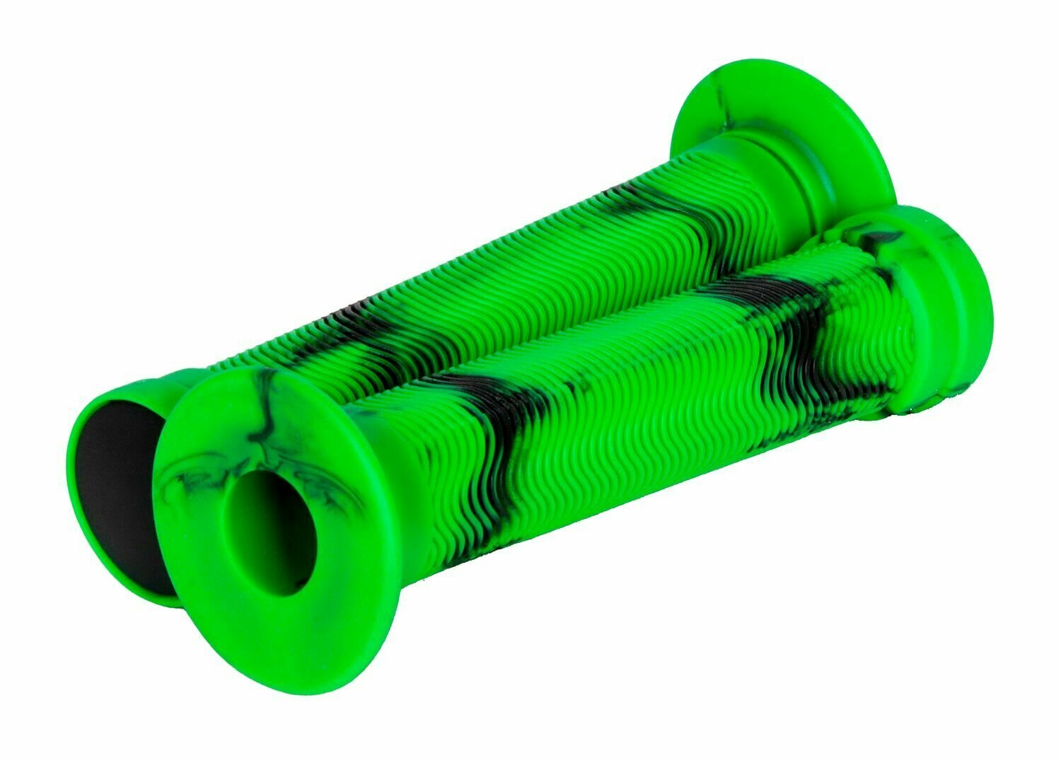 Грипсы STG, для велосипеда, резина, длина 15 см, черно-зеленые