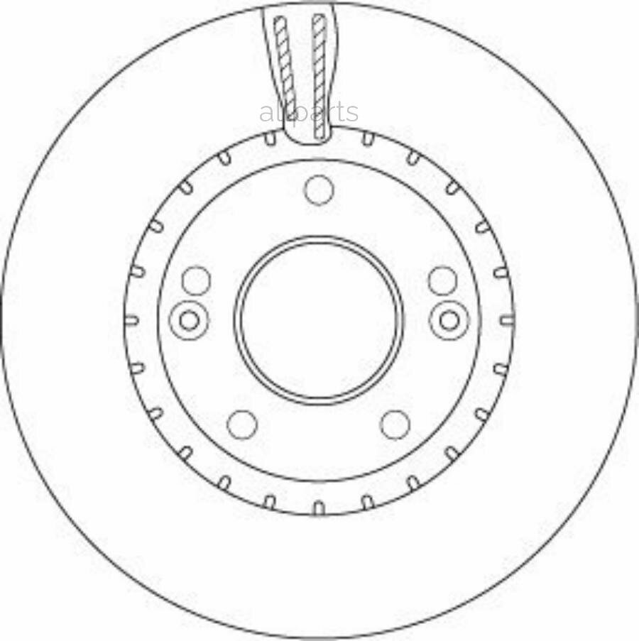 ZF RUSSIA DF6628ZFR Диск тормозной передний KIA CEED II 12- HYUNDAI ELANTRA 10-